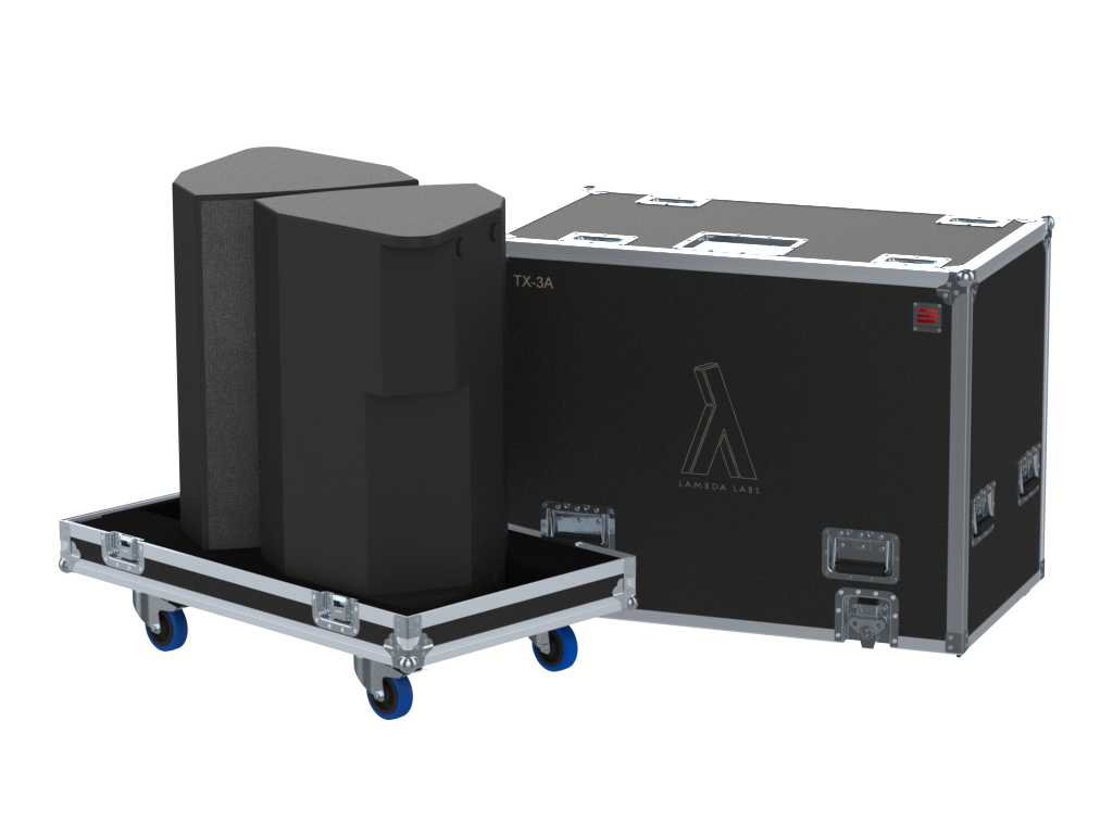 Santosom Cabinet Flight Case PRO, 2x Lambda Labs TX-3A — Santosom - Professional Cases