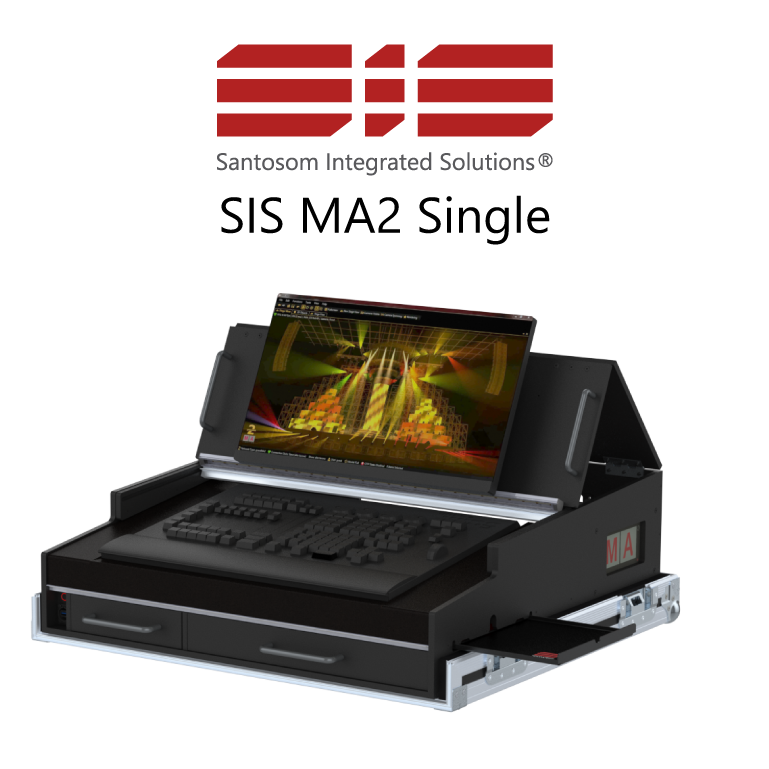 SIS® MA2 Single, GrandMA2 OnPc Command Wing — Santosom - Professional Cases