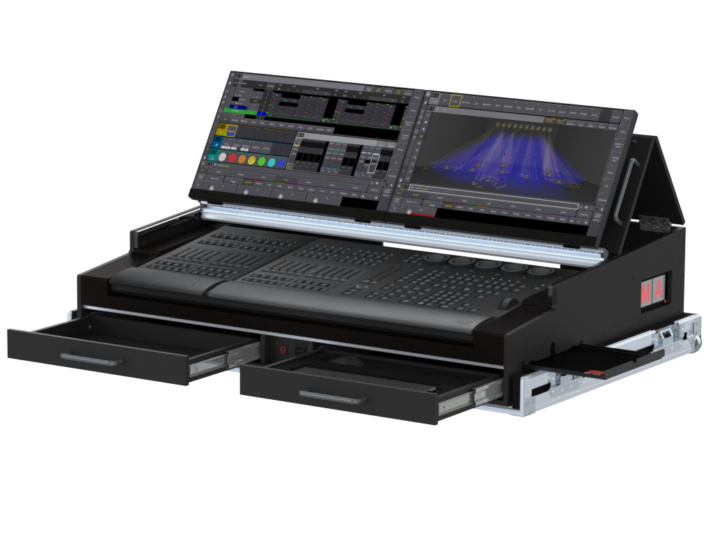 SANTOSOM Lighting controller Flight case PRO-5, MA3 OnPC CMD Wing / XT ...