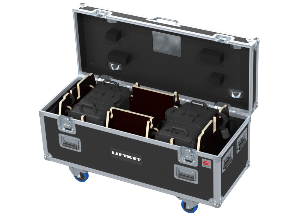 Santosom Rigging Flight case PRO, 2x LIFTKET \ CHAINMASTER 1T D8 (MB4. — Santosom - Professional ...