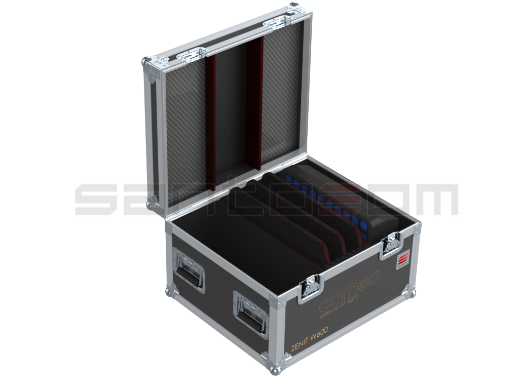 Santosom Projector Flight case, 2x Cameo Zenit W600 — Santosom ...