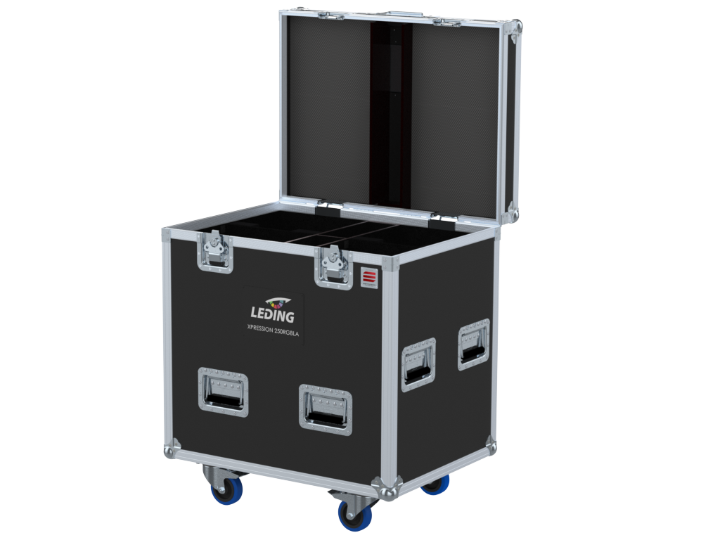 Santosom Projector Flight Case PRO, 4x Leding XPRESSION 250 RGBLA ...