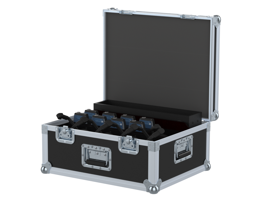 Santosom Flight case PRO, 8x Intercom Station + Beltpacks + Headsets ...