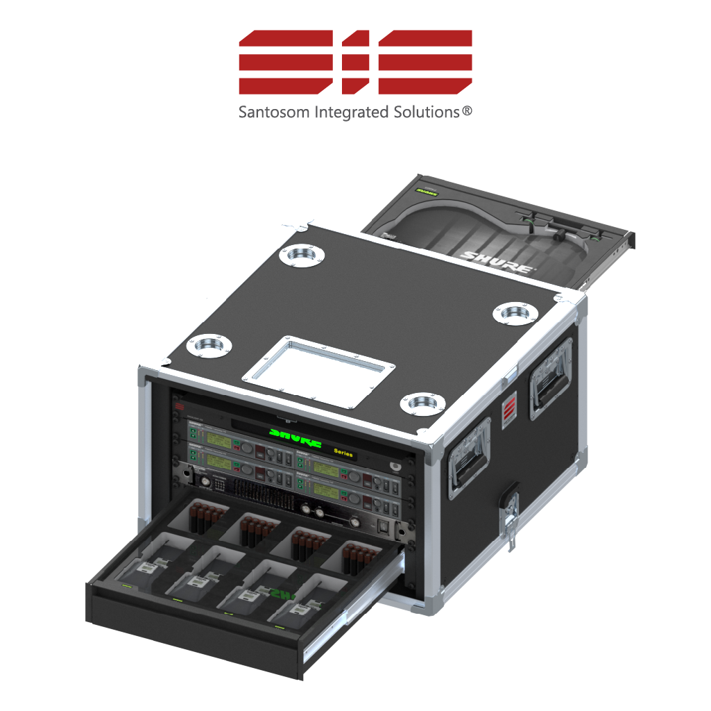 Santosom Integrated Solutions® (SIS) for Wireless IEM, 4 CH, SHURE (EU ...