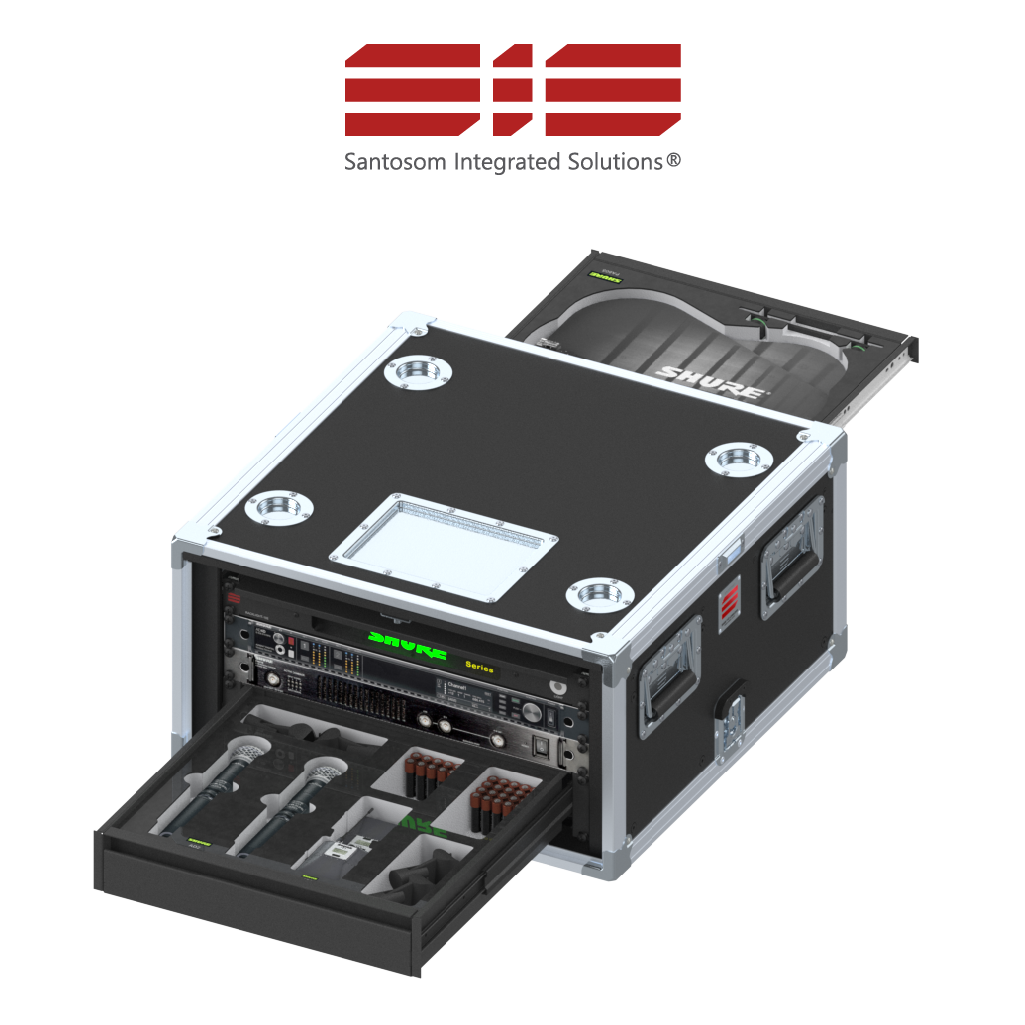 Santosom Integrated Solutions® (SIS) for Wireless Microphones, 2 CH, S ...